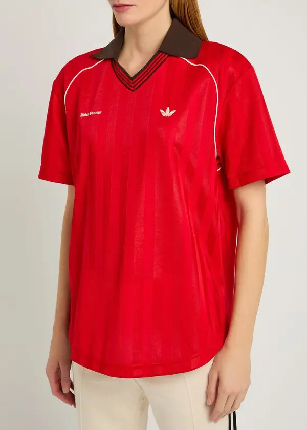 Buy WALES BONNER Adidas X Jersey Football T-shirt - Red At 40% Off
