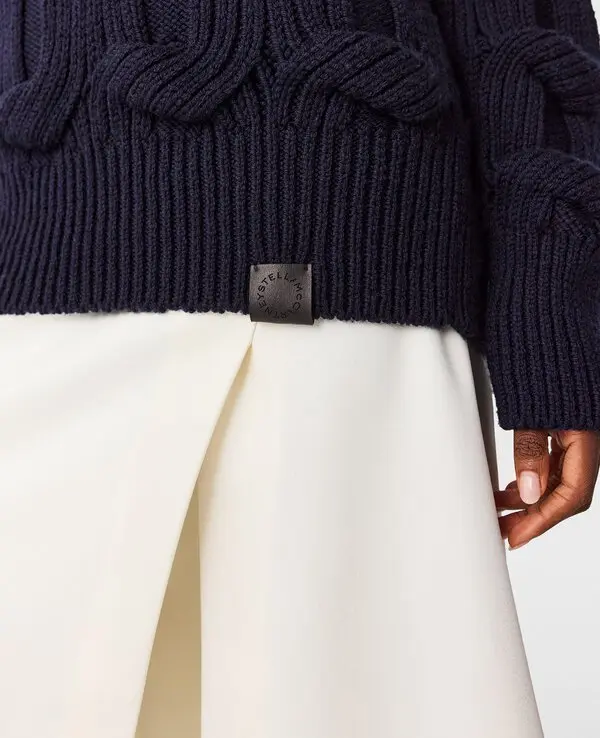 Stella McCartney Tailored Satin Midi Skirt - Cream