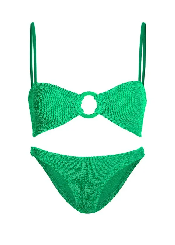 Hunza G Misty Crinkle Bikini - Green