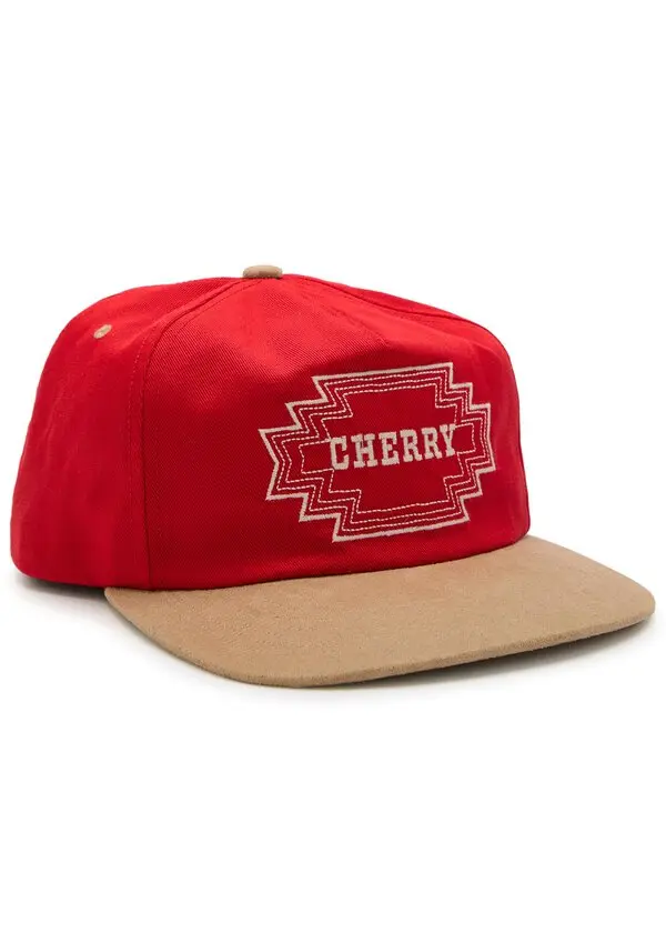 CHERRY LOS ANGELES Navajo Embroidered Cap - Red