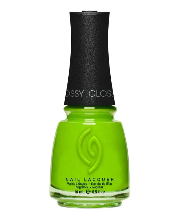 CHINA GLAZE Mega Pigment Nail Lacquer - Frosty Lime