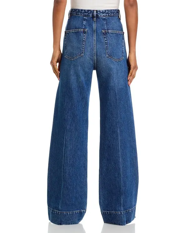 FRAME The Slice High-rise Wide-leg Jeans - Headliner