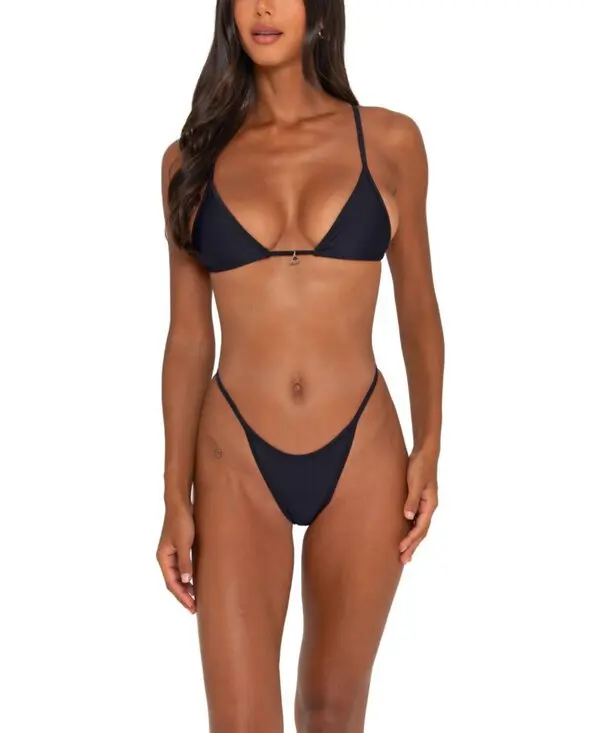 FAE Jones Thong Bikini Bottom - Nero