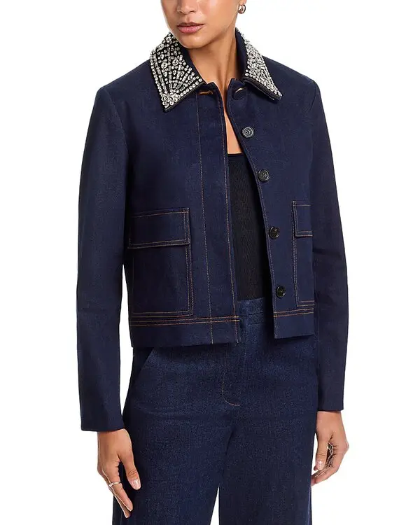 Veronica Beard Embellished Jacket - Midnight Wash