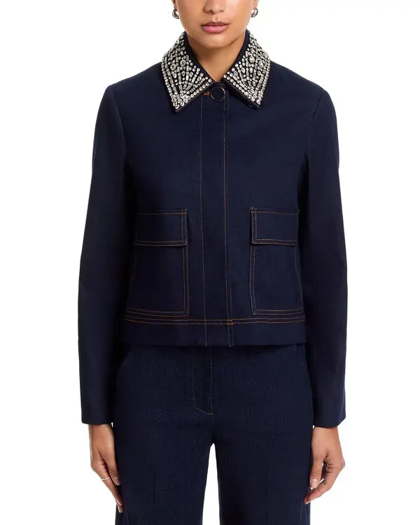 Veronica Beard Embellished Jacket - Midnight Wash