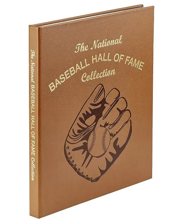 GRAPHIC IMAGE National Baseball Hall Of Fame Leather Bound Book - Tan