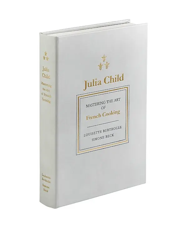 GRAPHIC IMAGE Julia Child: Mastering The Art Of French Cooking Leather Bound Book - Ice Blue