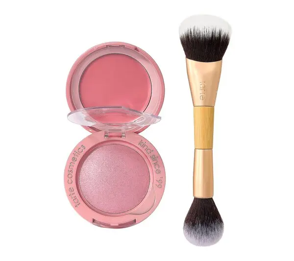 TARTE Macaron Baked & Cream Blush With Brush - One-color