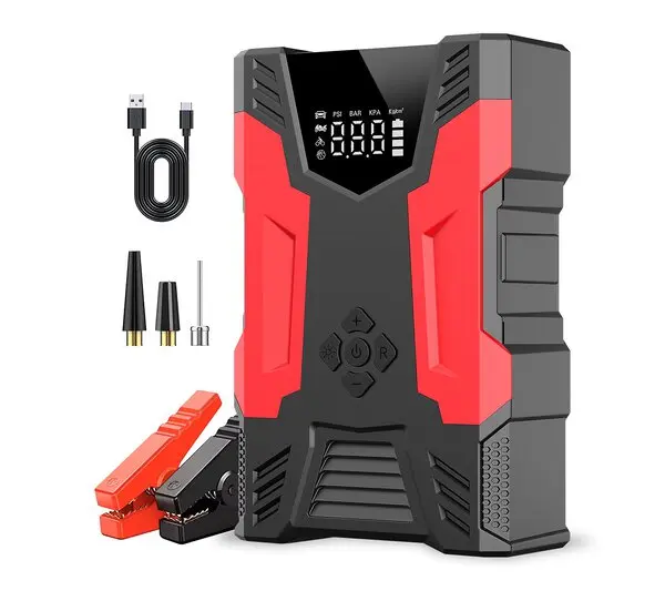ALPHA Digital Car Jump Starter With Air Compres Sor - One-color