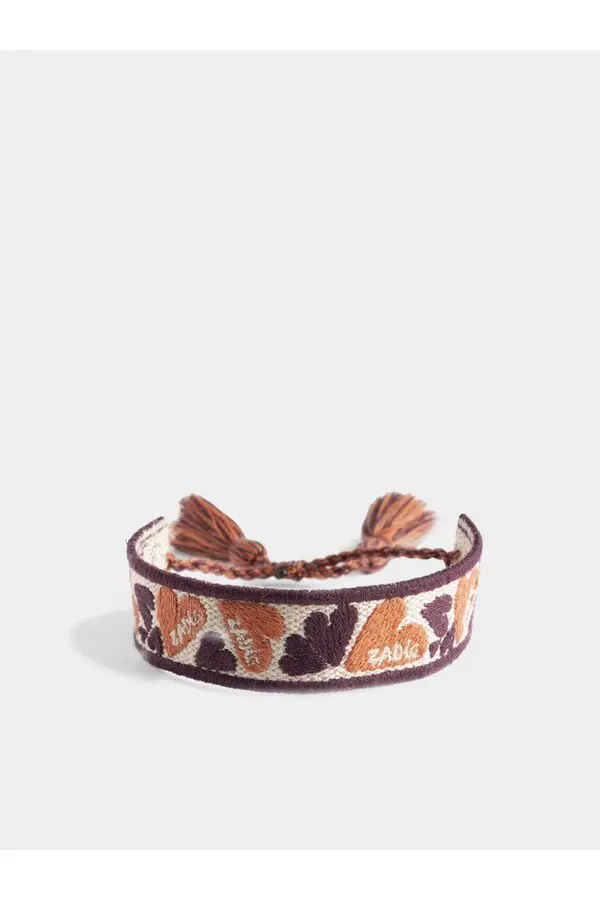 Zadig&Voltaire Woven Heart Bracelet - Natural