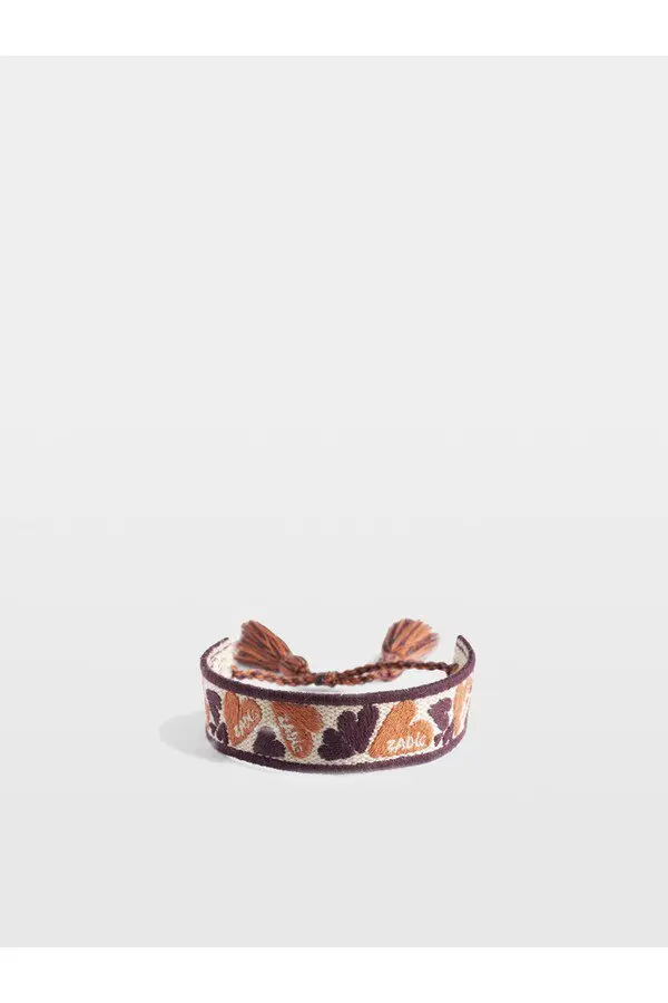 Zadig&Voltaire Woven Heart Bracelet - Natural