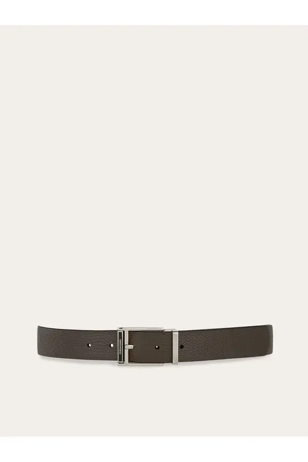 FERRAGAMO Reversible And Adjustable Belt - Black
