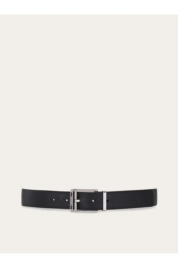 FERRAGAMO Reversible And Adjustable Belt - Natural