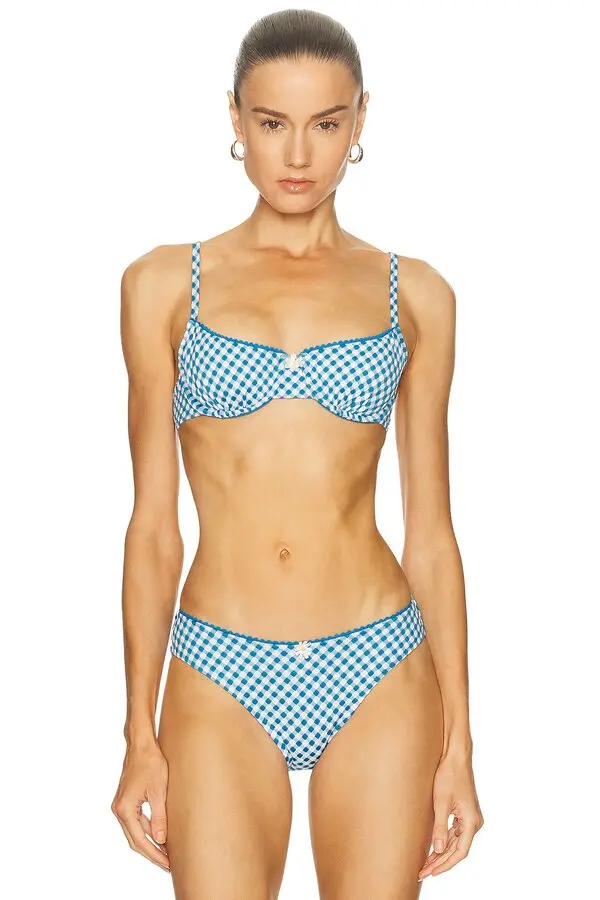 Solid & Striped The Daphne Bikini Top - Cosmic Blue