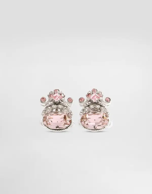 Dolce & Gabbana Sartoria Cufflinks With Rhinestones - Silver