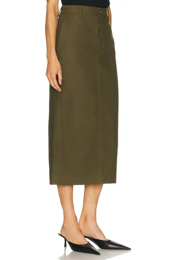 Wardrobe.NYC Drill Midi Skirt
