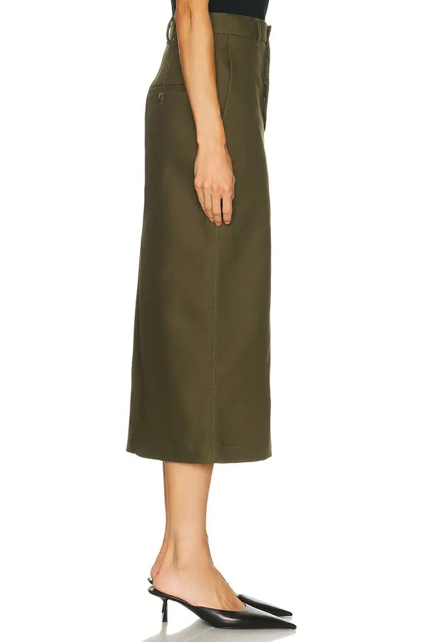 Wardrobe.NYC Drill Midi Skirt