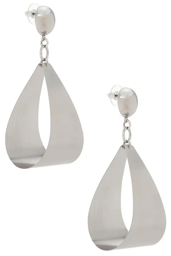 Isabel Marant Long Metallic Earrings - Silver