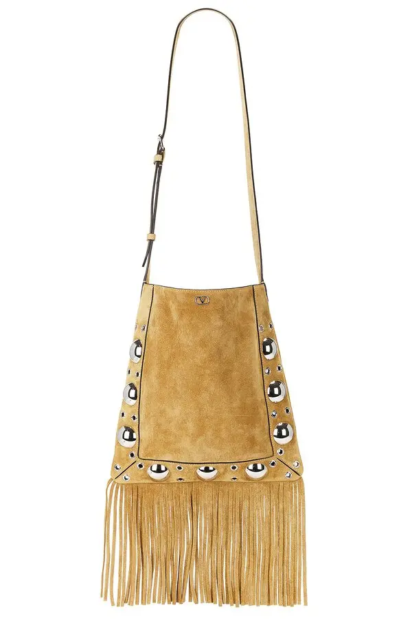 Valentino Garavani Nellcote Medium Crossbody Bag - Havana Beige
