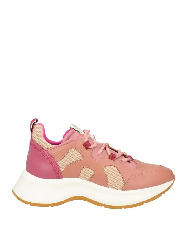 Hogan Leather And Textile Sneakers - Pink