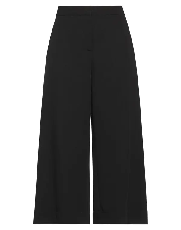 TWINSET Wide Leg Pants With Sequin Side Stripe - Black