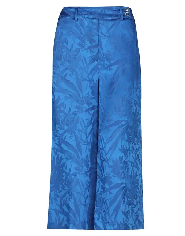 PT TORINO Floral Jacquard Wide-leg Cropped Pants