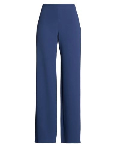 Emporio Armani Wide-leg Crepe Pants - Navy