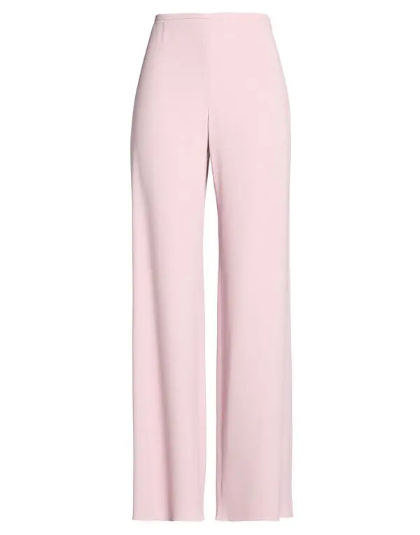 Emporio Armani Wide-leg Crepe Pants - Pink
