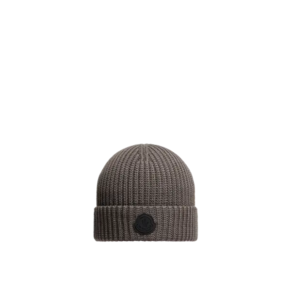 Moncler Cotton Beanie - Brown