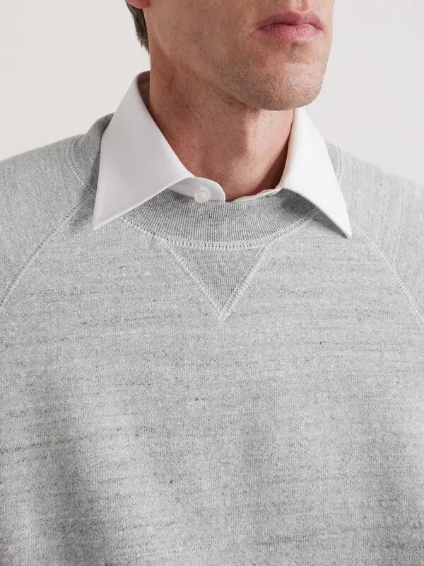 DRAKE'S Cotton-jersey Sweatshirt