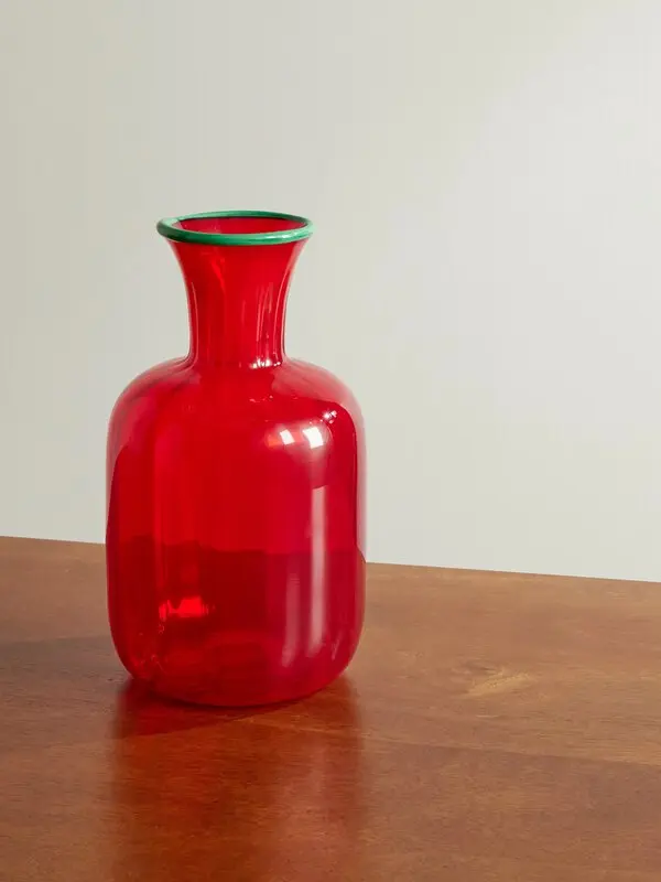 La DoubleJ Murano Glass Carafe - Red