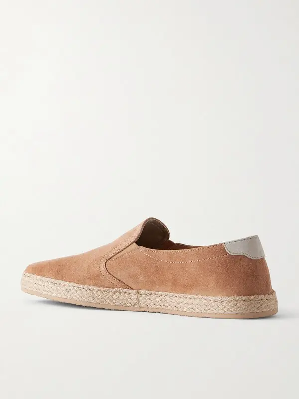 Brunello Cucinelli Suede Espadrilles - Brown