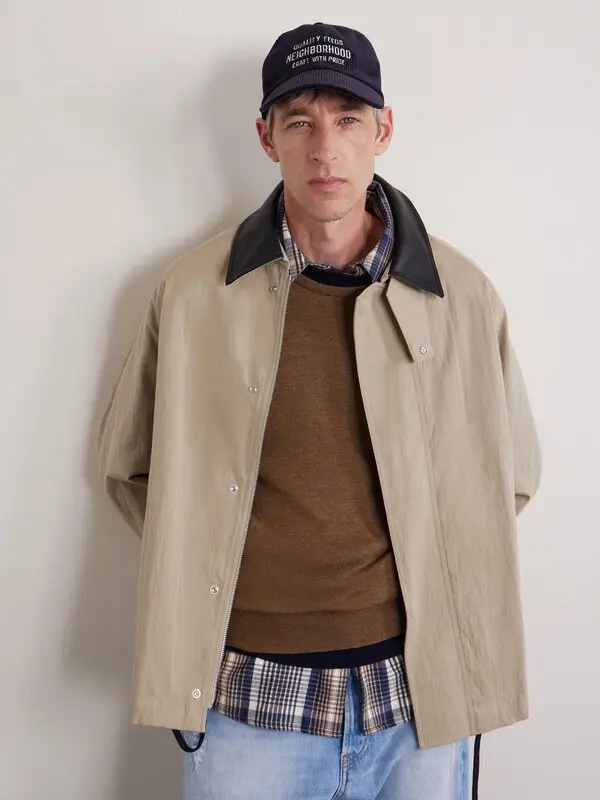 NEIGHBORHOOD Logo-embroidered Cotton-corduroy Baseball Cap