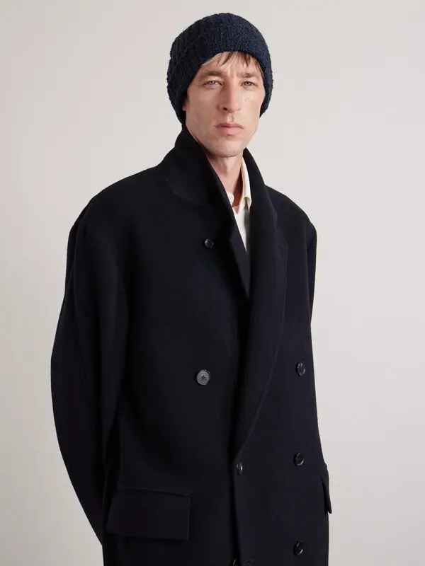 Canali Ribbed Wool And Silk-blend Beanie