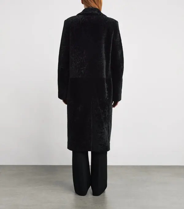TOTEME Shearling Trench Coat
