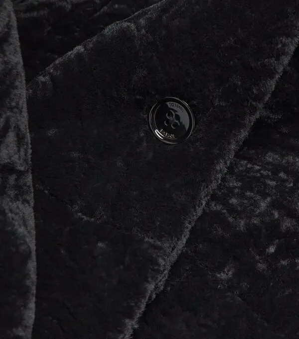 TOTEME Shearling Trench Coat