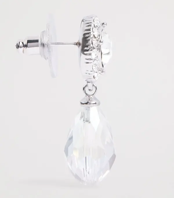 SELF-PORTRAIT Crystal Drop Earrings