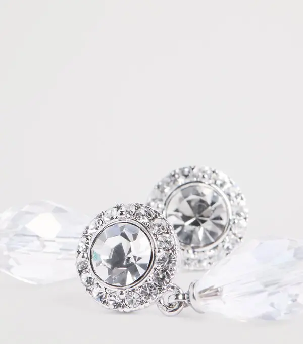 SELF-PORTRAIT Crystal Drop Earrings