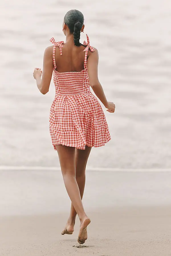 Beach Riot X Jacey Dress - Strawberry Gingham - 47% Off | Editorialist