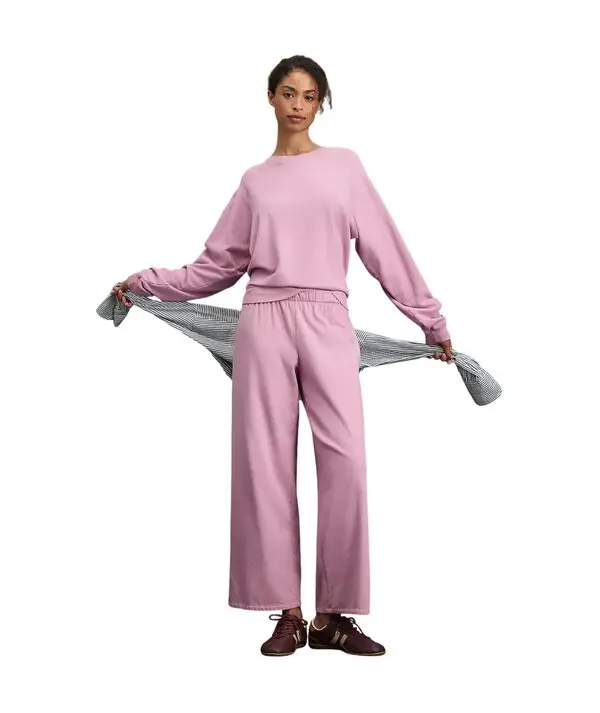 Electric & Rose Wylie Wide-leg Sweatpants - Lilac