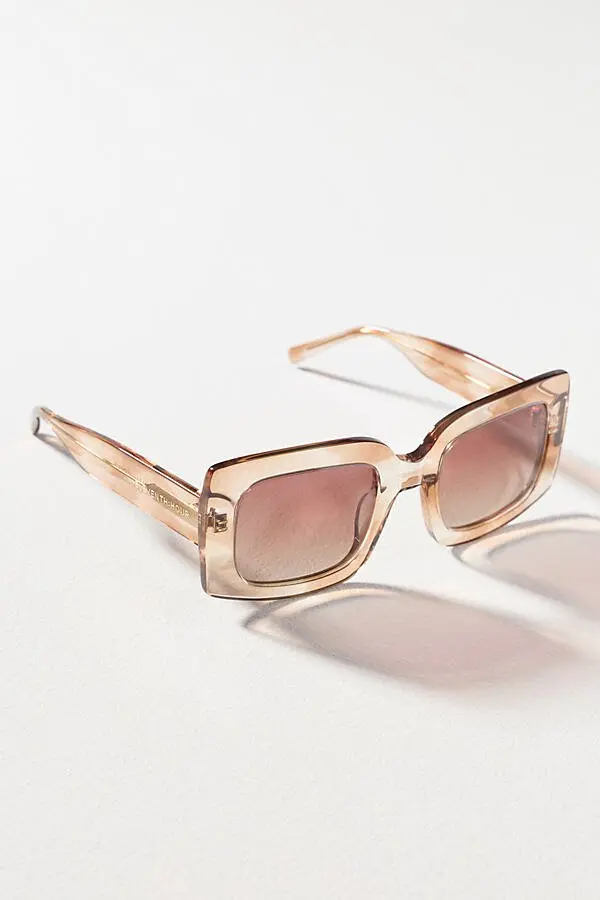 ELEVENTH HOUR Mk Translucent Oversized Square Sunglasses