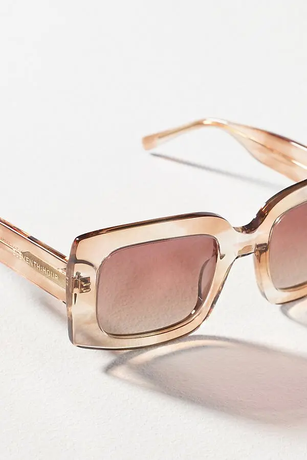 ELEVENTH HOUR Mk Translucent Oversized Square Sunglasses