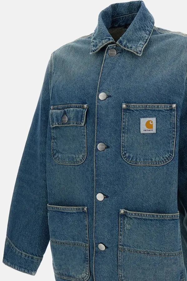 Carhartt Work In Progress Aden Chore Denim Jacket - Blue