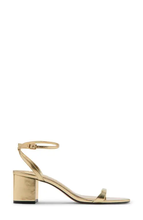 Mango Tica Ankle Strap Sandal - Gold