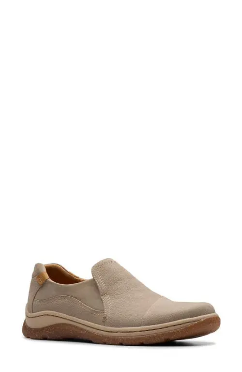Clarks Orlene Slip-on Sneaker - Stone Nubuck