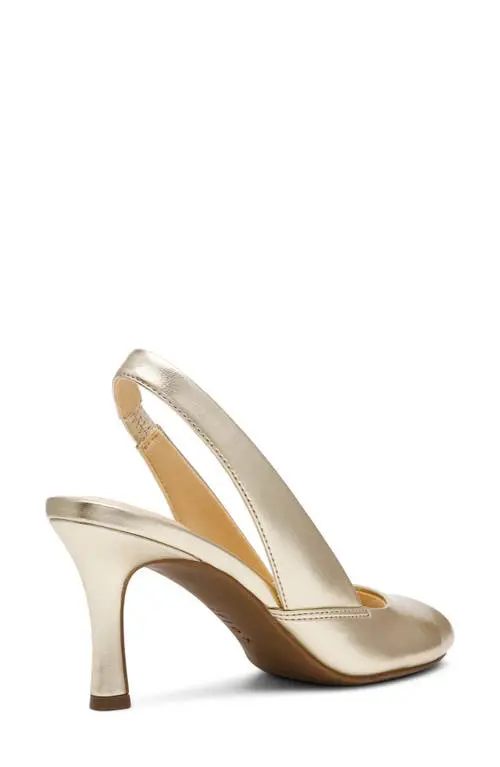 Anne Klein Jovi Slingback Peep Toe Pumps - Gold