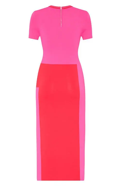MILLY Shohona Colorblock Midi Dress