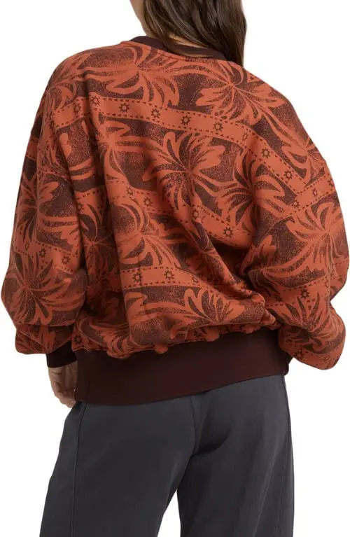 BILLABONG Vida Palms Print Relaxed Sweatshirt