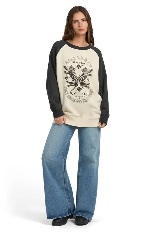 BILLABONG Emmers Raglan Sleeve Sweatshirt
