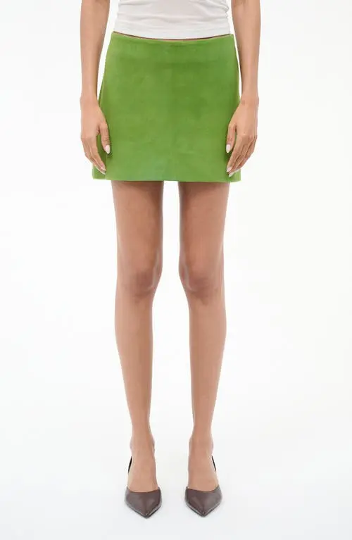 Staud Crest Suede Miniskirt